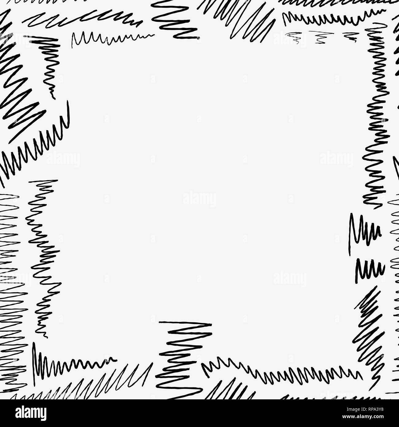 Scribble Border Vector Clipart