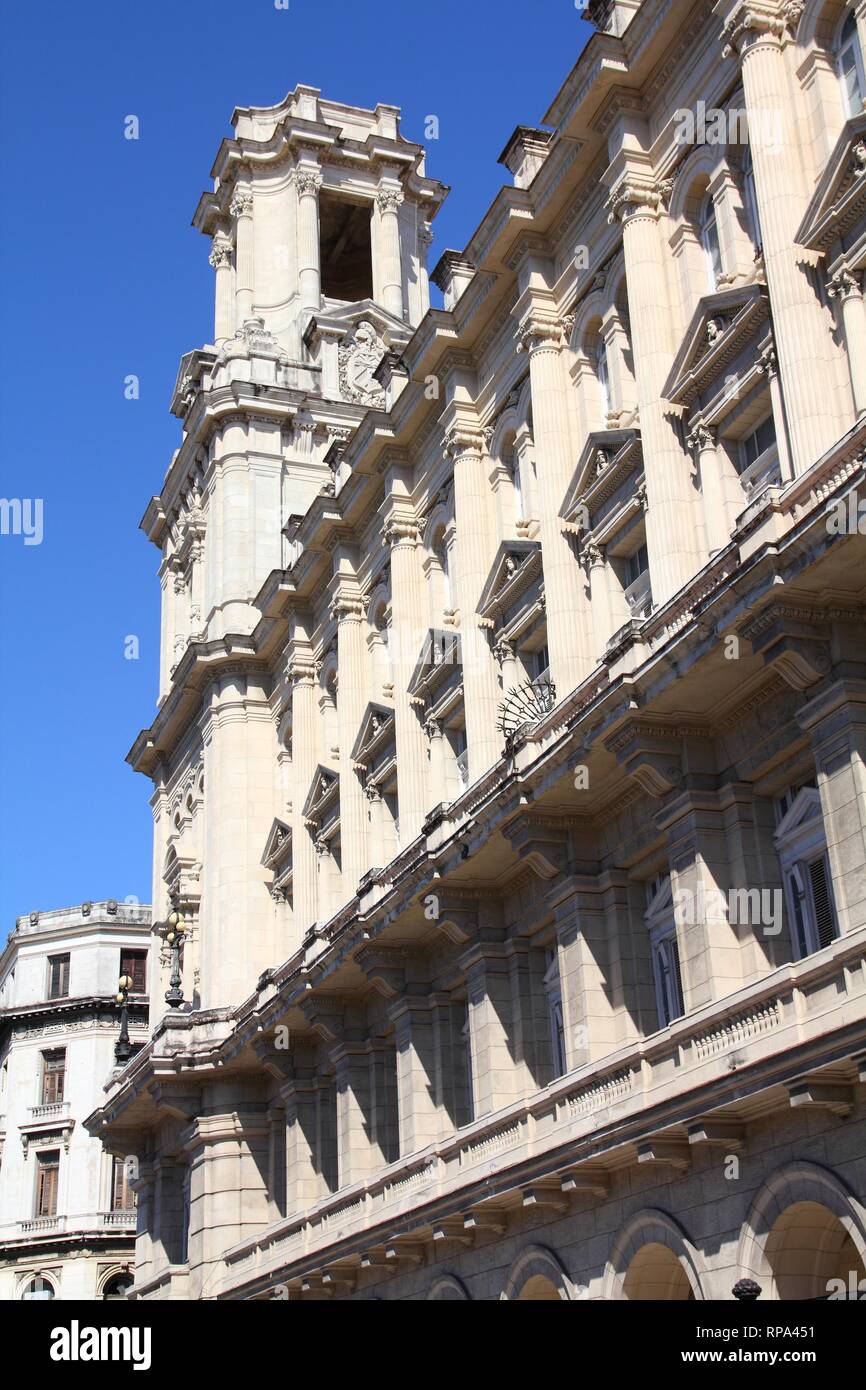 Havana, Cuba - city architecture. Museum of Fine Arts building. Havana ...