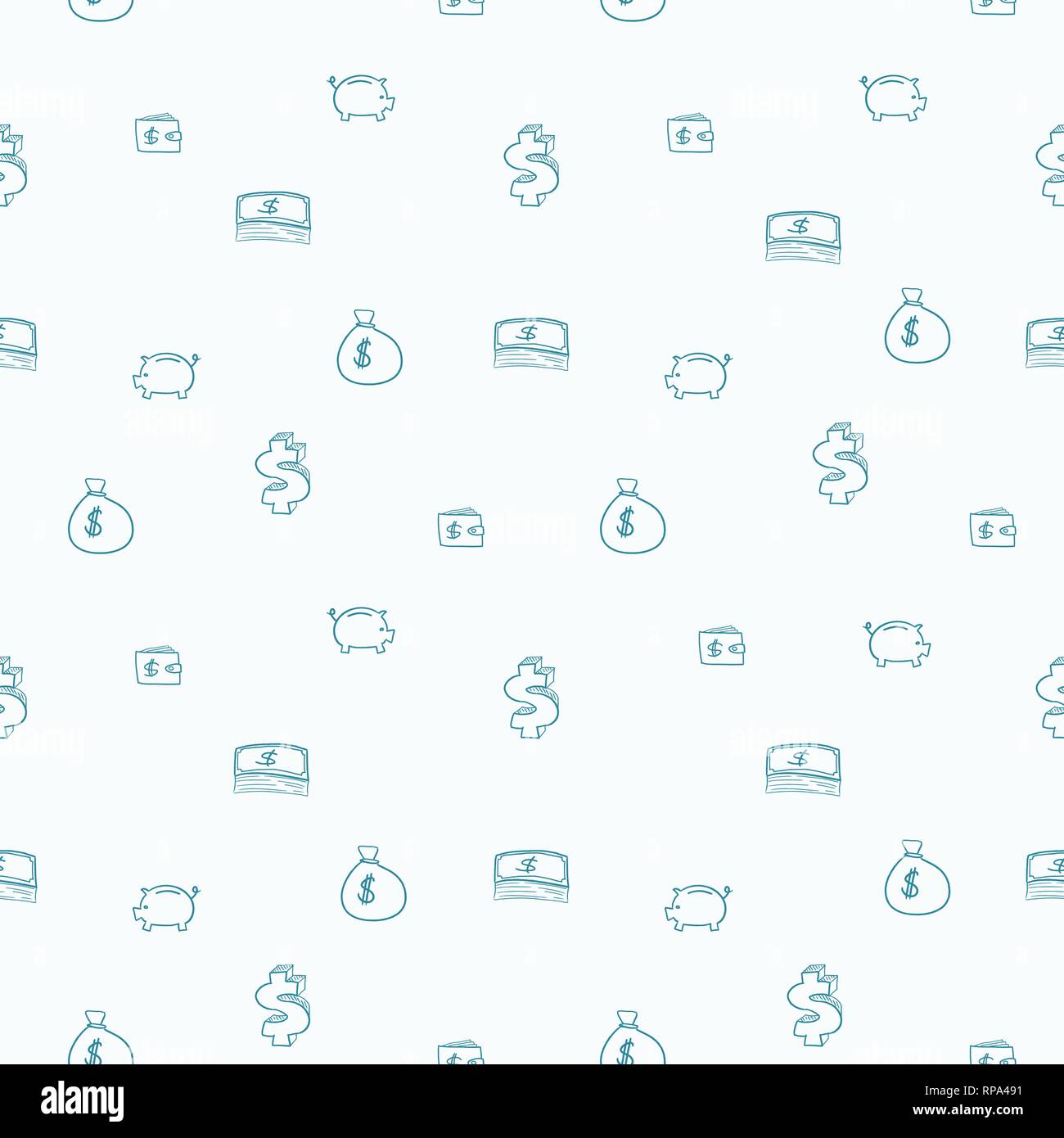 Money doodle Stock Vector Images - Alamy