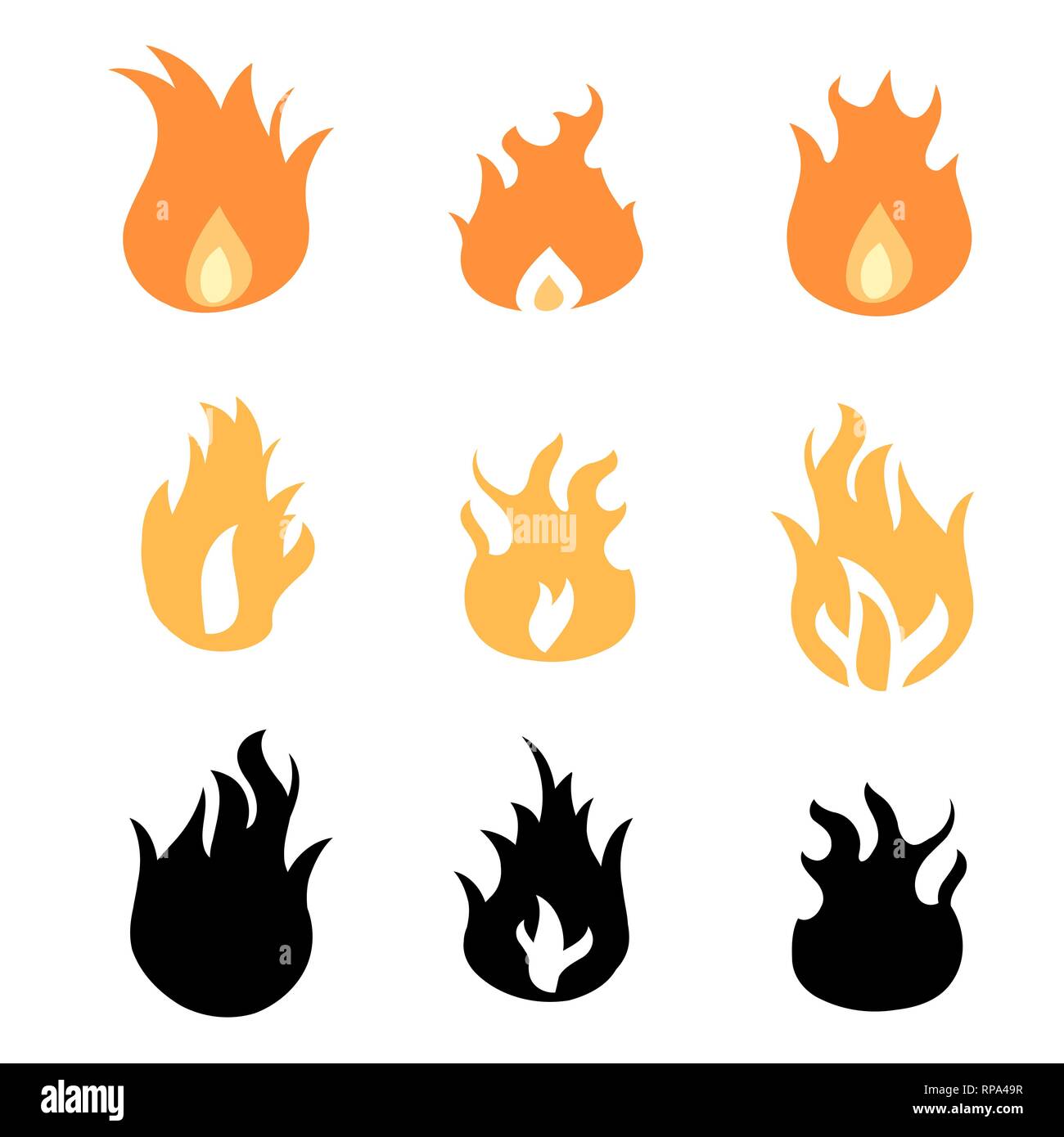 Collection of vector fires vector vectors hi-res stock photography and ...
