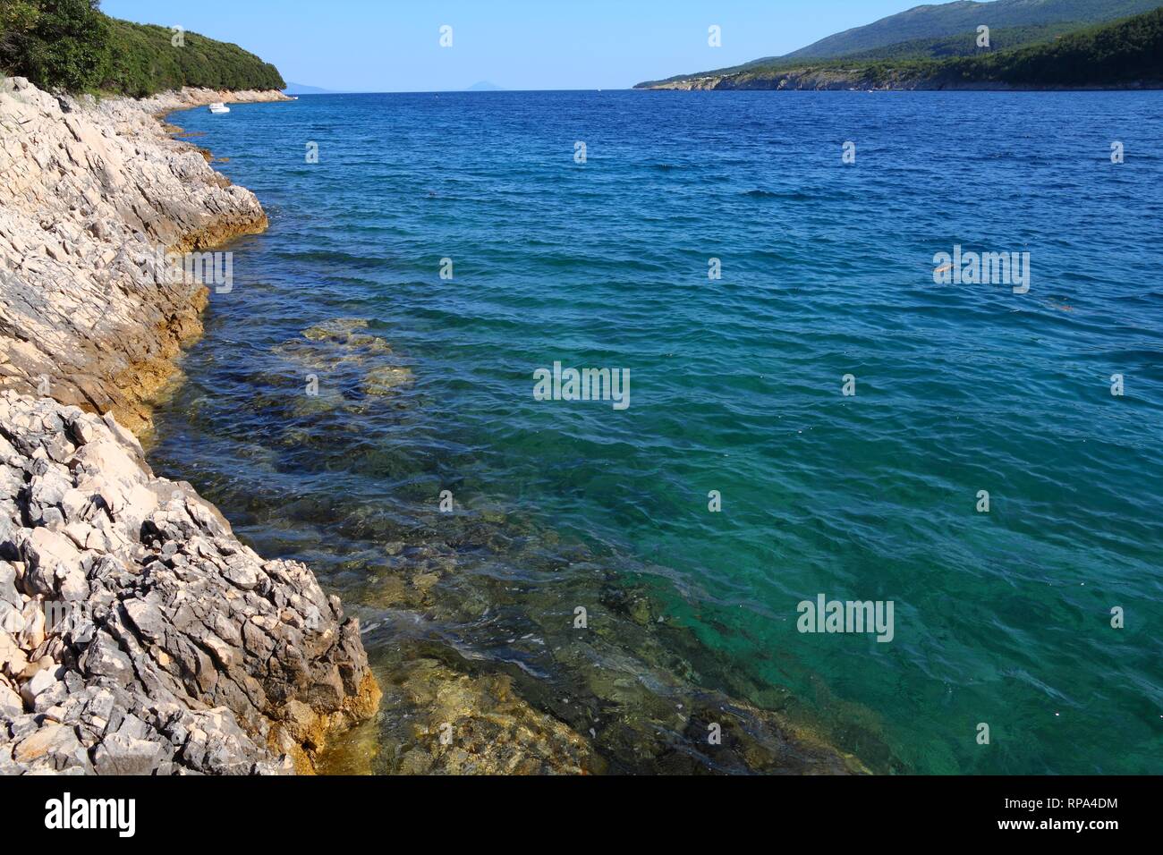 Croatia - Adriatic Sea bay Duga Luka in famous Istria peninsula Stock ...