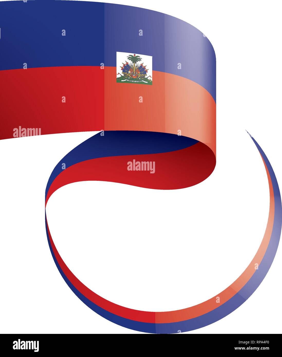 Haiti flag, vector illustration on a white background Stock Vector ...