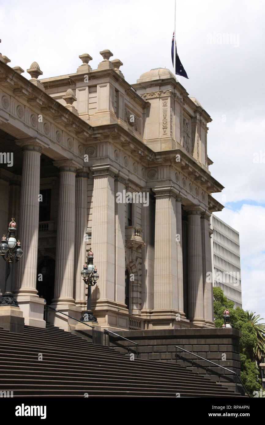 Parliament of Victoria building in Melbourne, Australia Stock Photo - Alamy