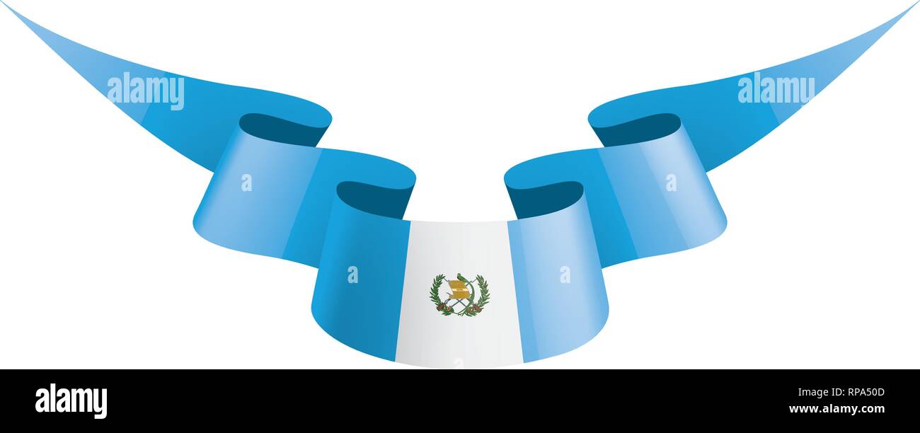 Guatemala flag, vector illustration on a white background Stock Vector ...