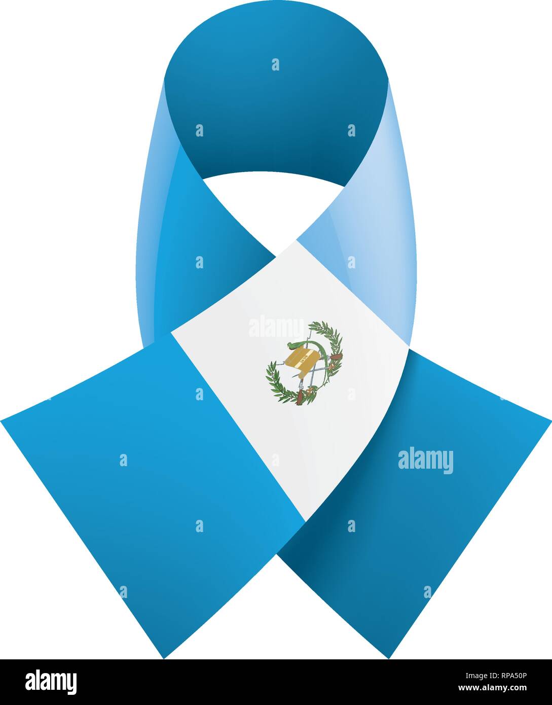 Guatemala flag, vector illustration on a white background Stock Vector ...