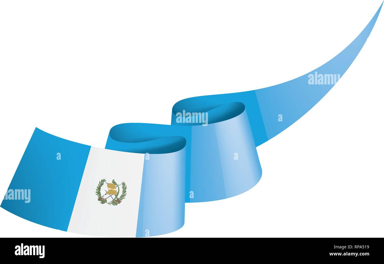 Guatemala flag, vector illustration on a white background Stock Vector ...
