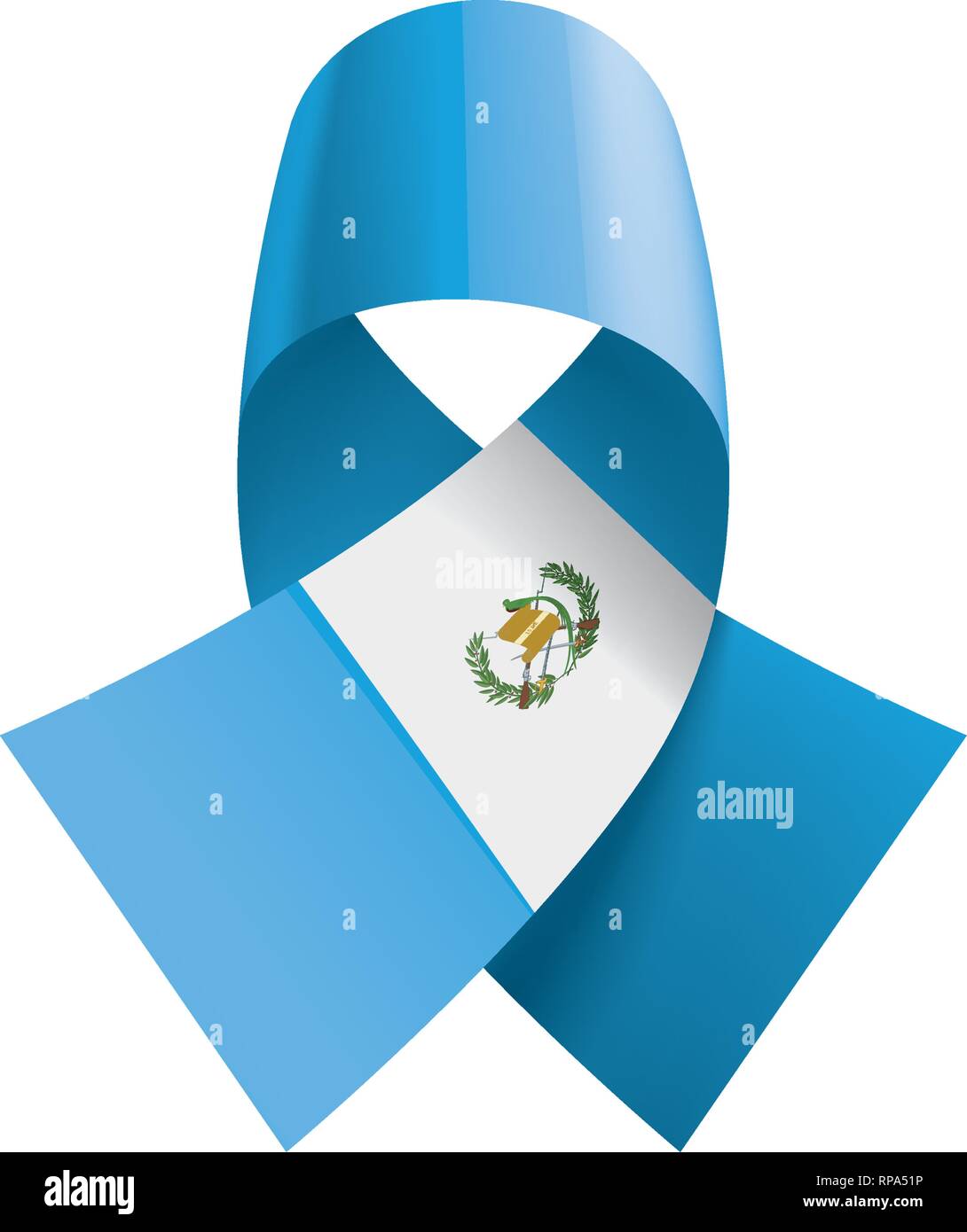 Guatemala flag, vector illustration on a white background Stock Vector ...