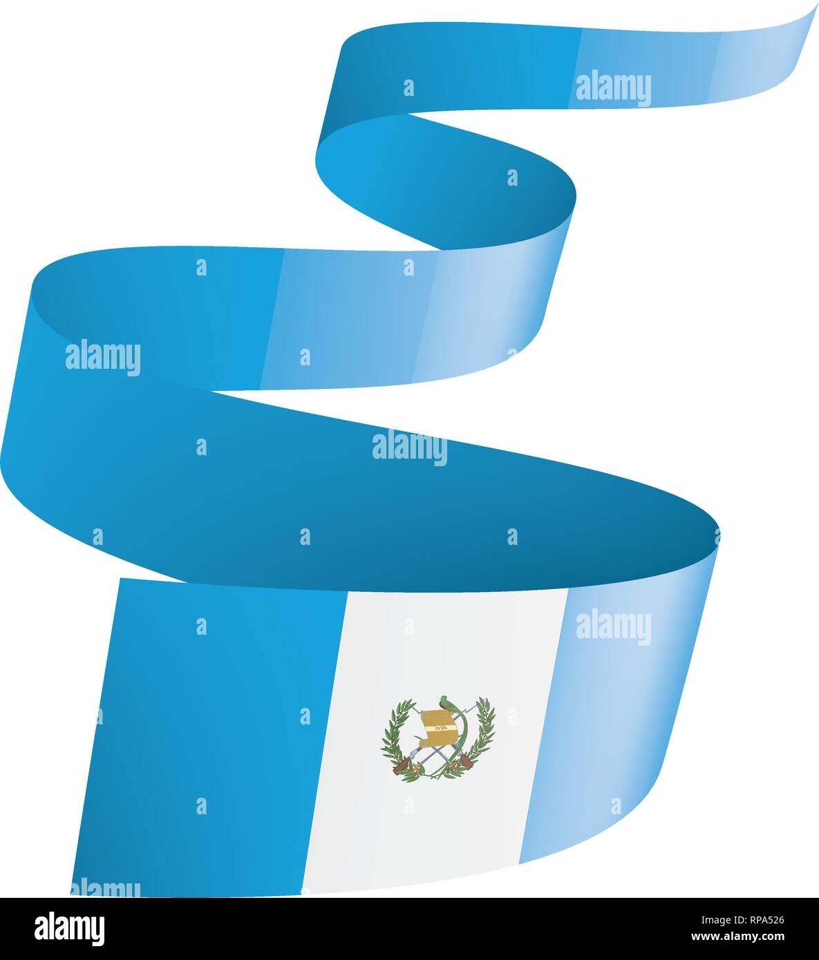 Guatemala flag, vector illustration on a white background Stock Vector ...