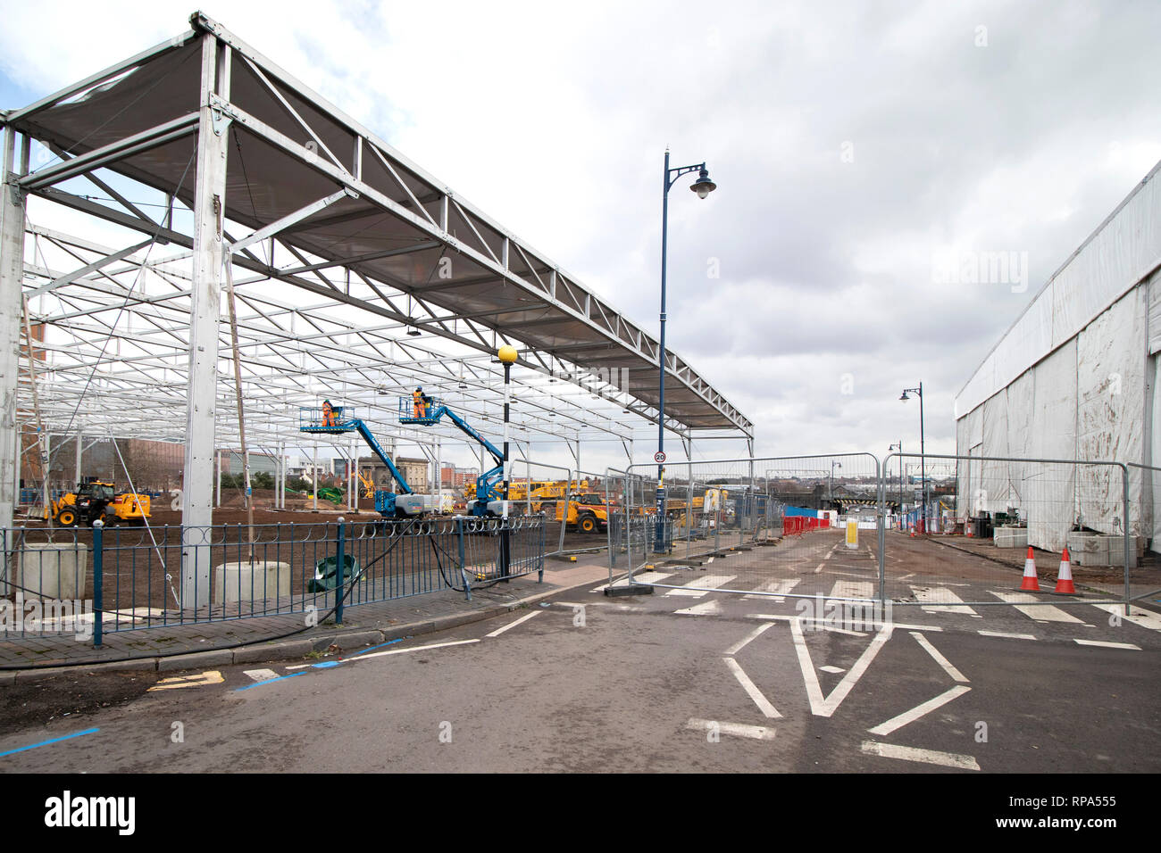 Work begins on building the HS2 High Speed rail terminal in the centre ...