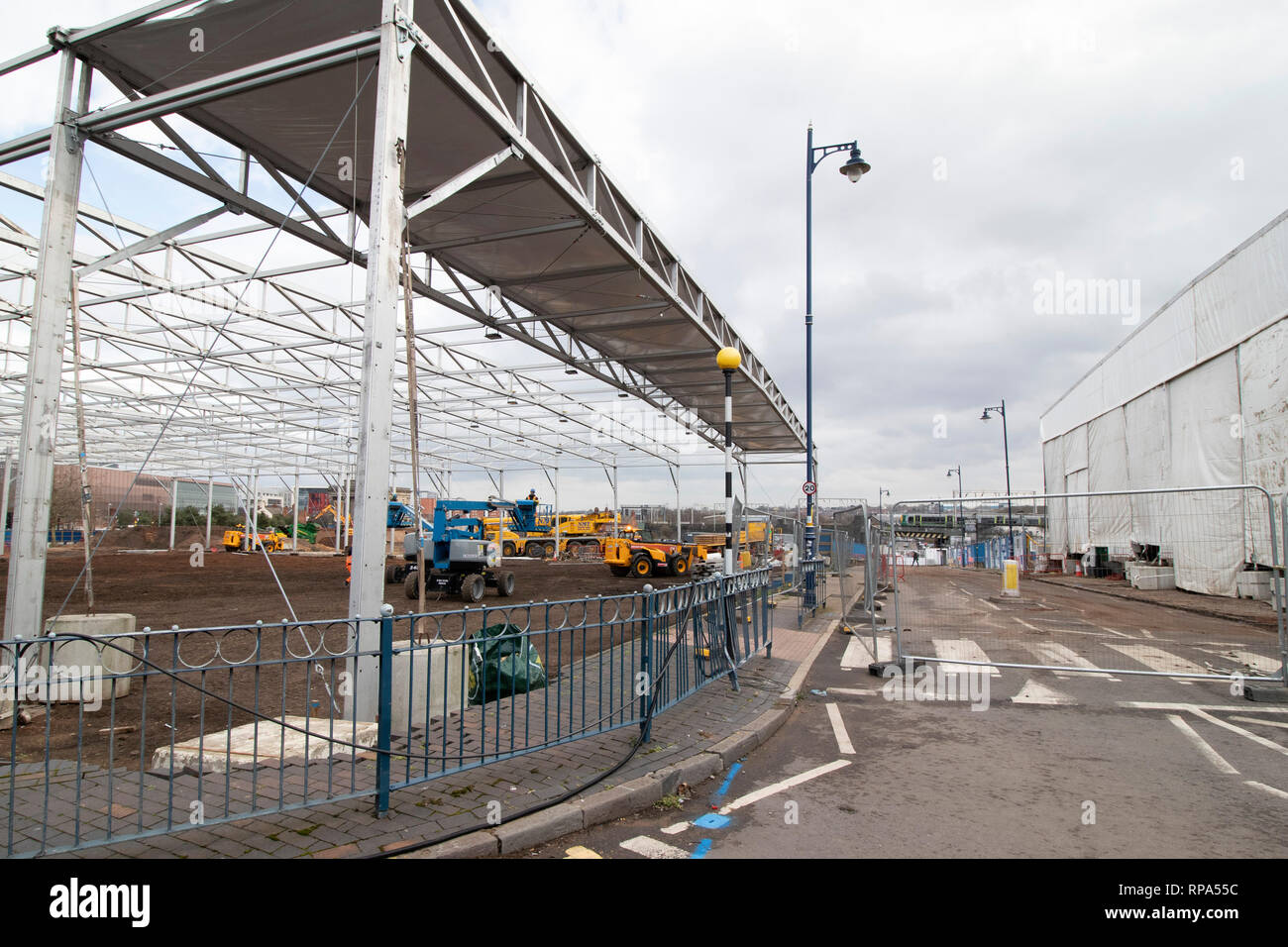 Construction site hs2 high hi-res stock photography and images - Alamy