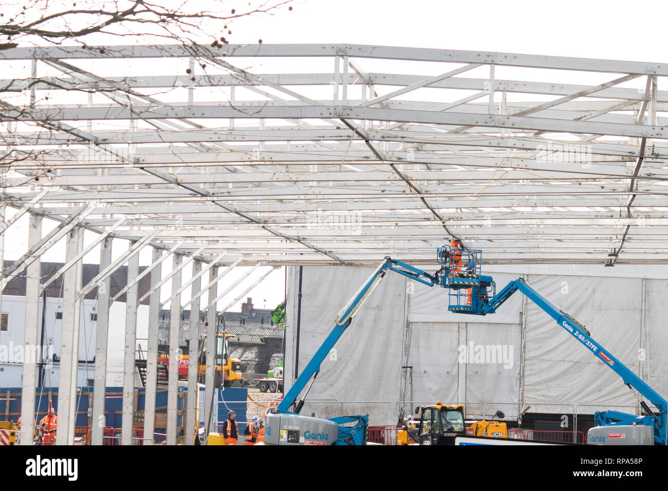 Work begins on building the HS2 High Speed rail terminal in the centre ...