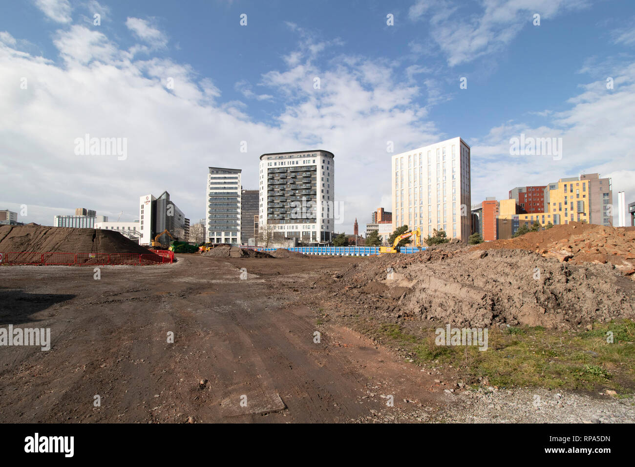 Work begins on building the HS2 High Speed rail terminal in the centre ...