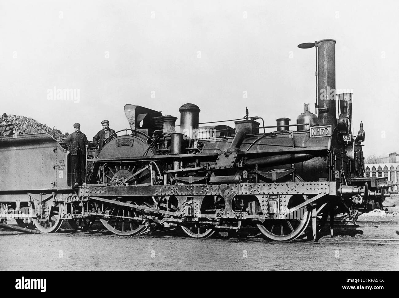 steam locomotive, 1920-30 Stock Photo - Alamy