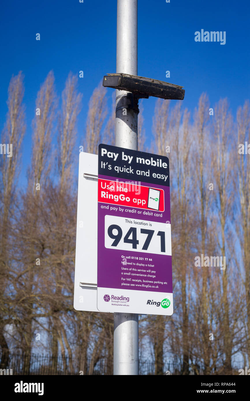 Ringo Parking sign for Pay By Mobile using the Ringo app in Kings ...