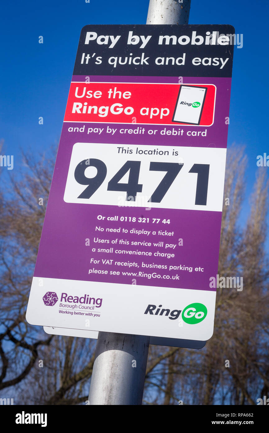 Ringo parking sign hi-res stock photography and images - Alamy