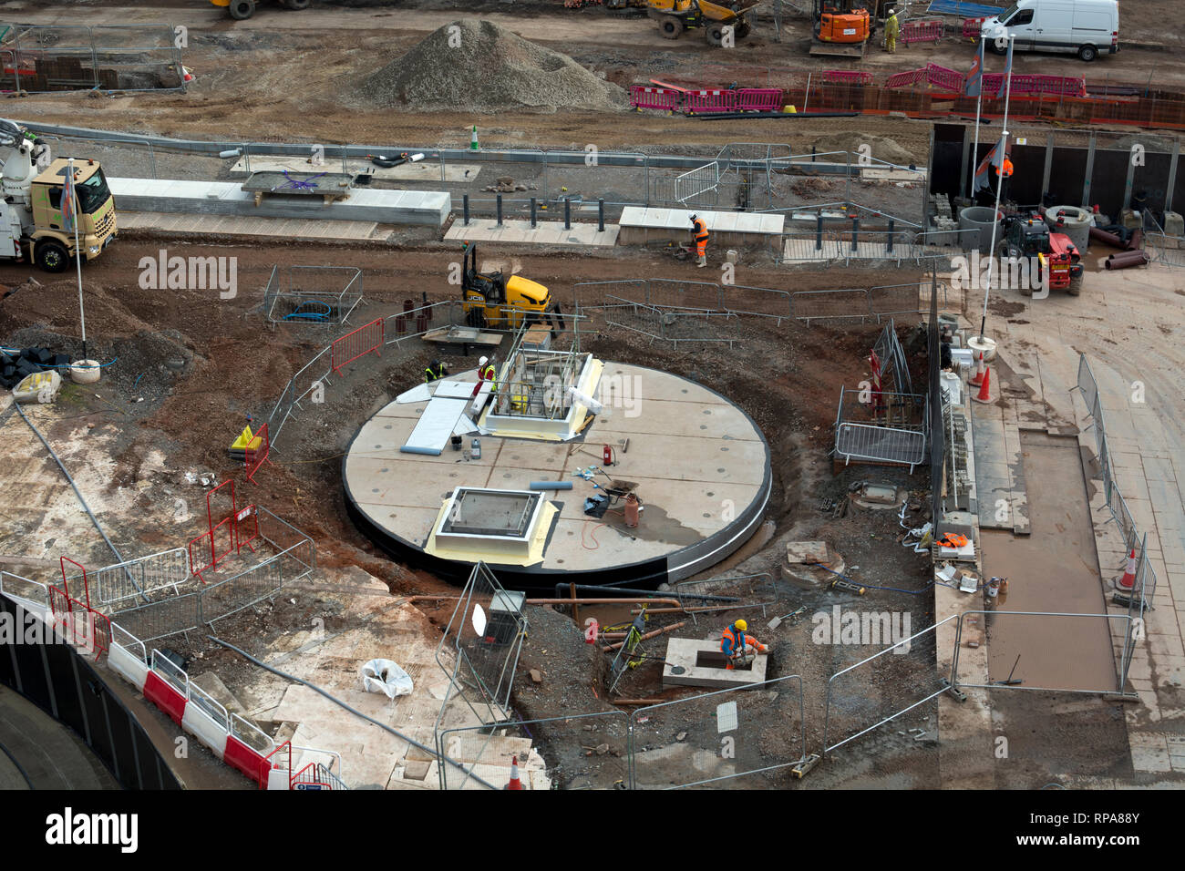Paradise redevelopment building site, Birmingham, UK Stock Photo - Alamy
