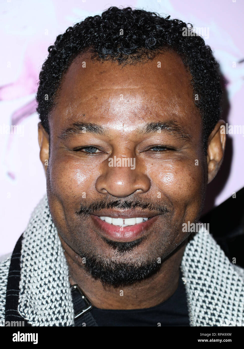 LOS ANGELES, CA, USA - FEBRUARY 20: Boxer Sugar Shane Mosley arrives at ...