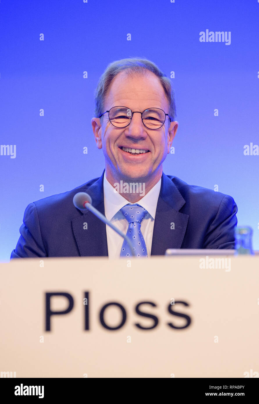 21 February 2019, Bavaria, München: Reinhard Ploss, CEO of Infineon ...