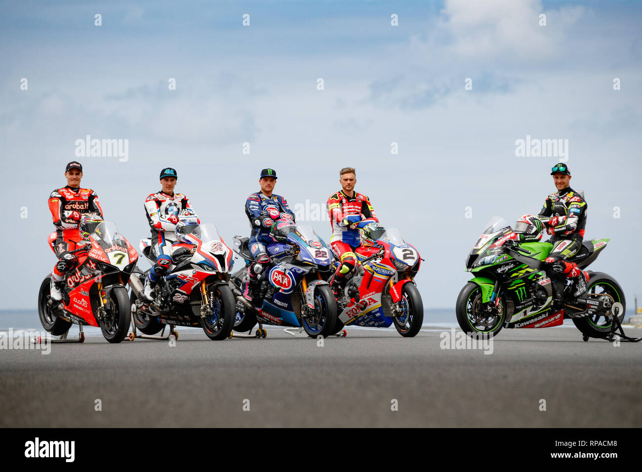 Jonathan rea on the honda superbike hi-res stock photography and images ...