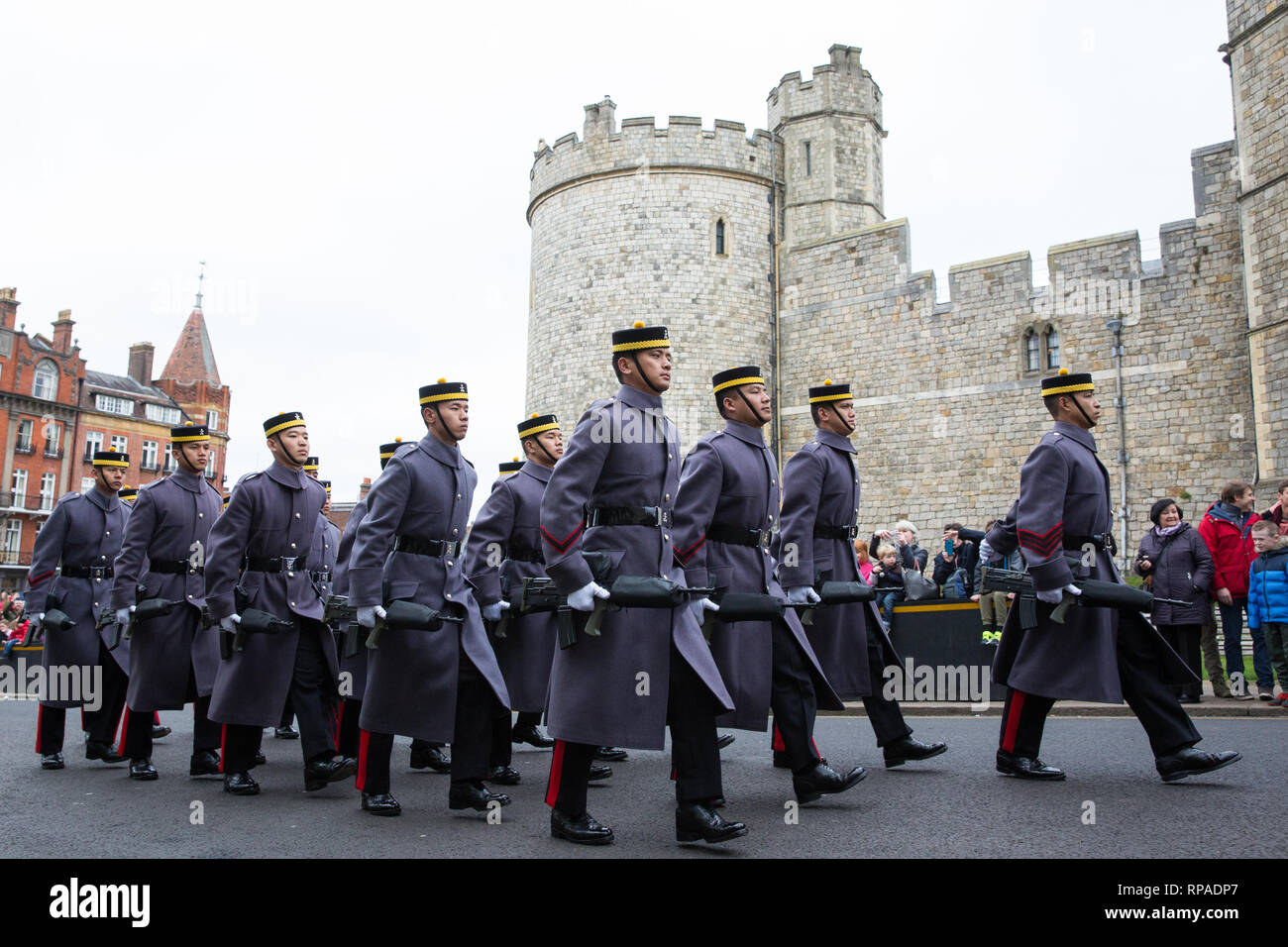 Windsor, UK. 21st February, 2019. 36 Engineer Regiment Queen's Gurkha ...