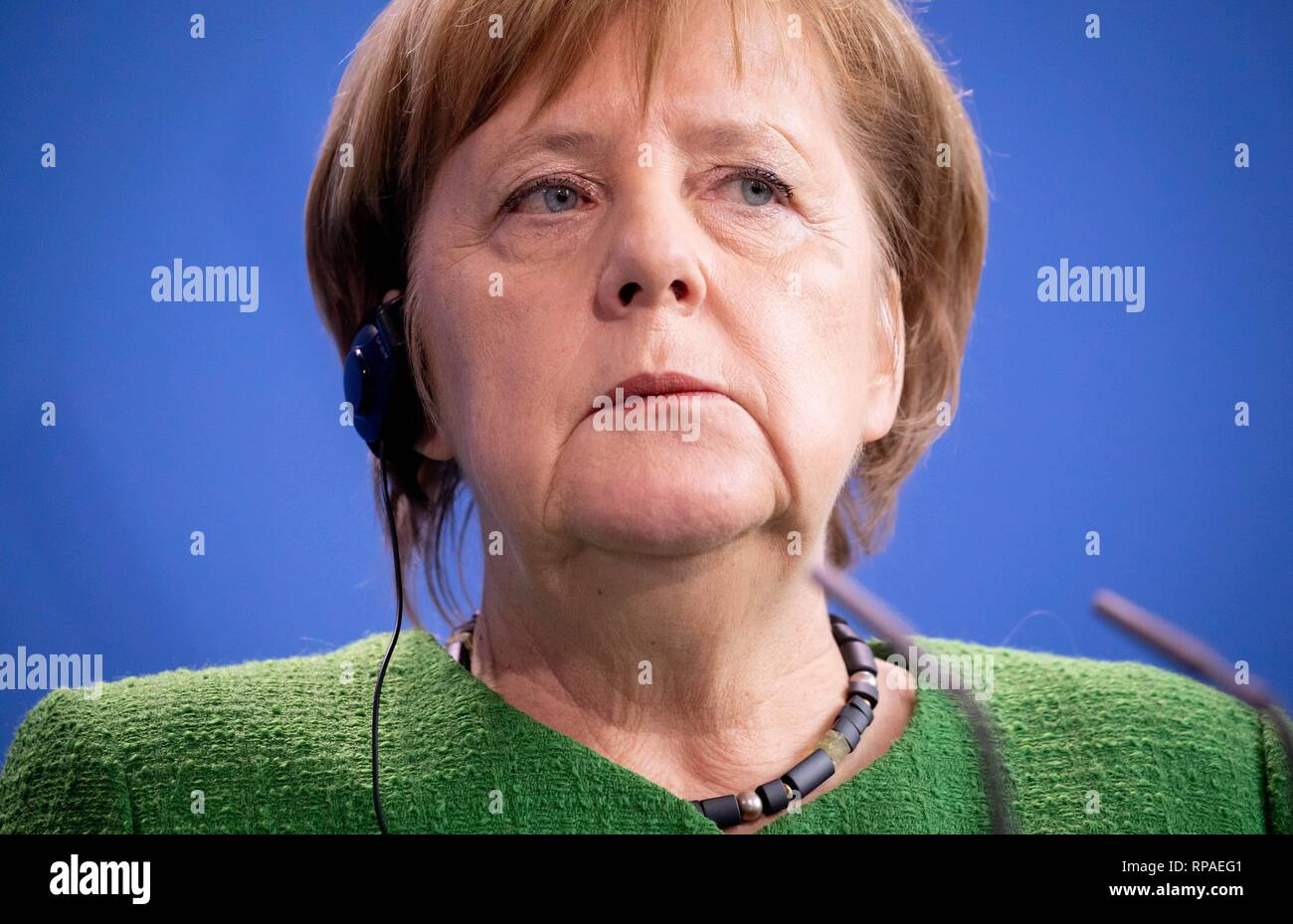 Berlin, Germany. 21st Feb, 2019. Federal Chancellor Angela Merkel (CDU ...