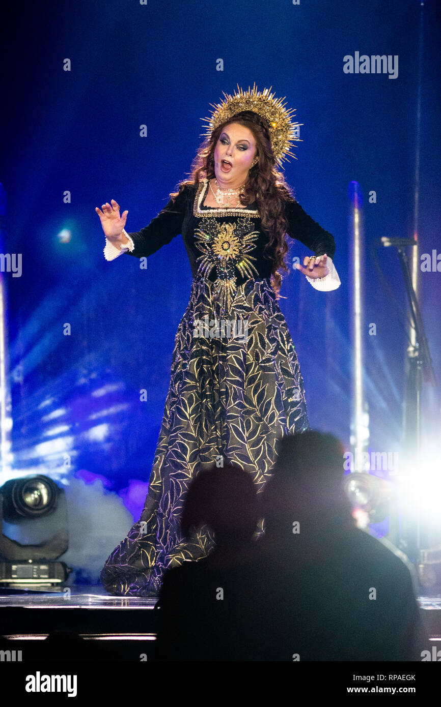 Singer sarah performs during concert hi-res stock photography and ...