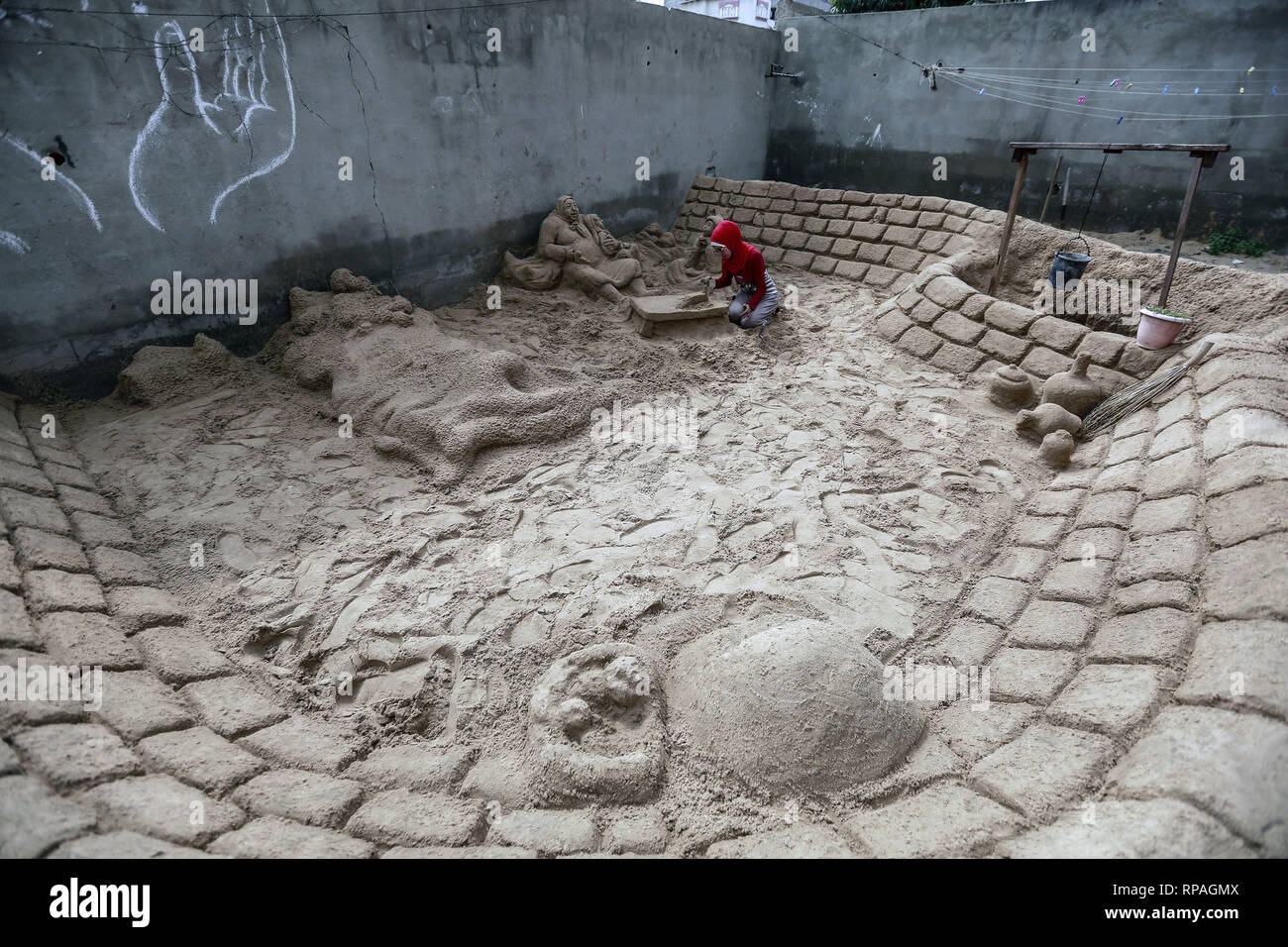 Gaza, Palestine. Autonomous Areas. 21st Feb, 2019. Rana Ramlawi ...
