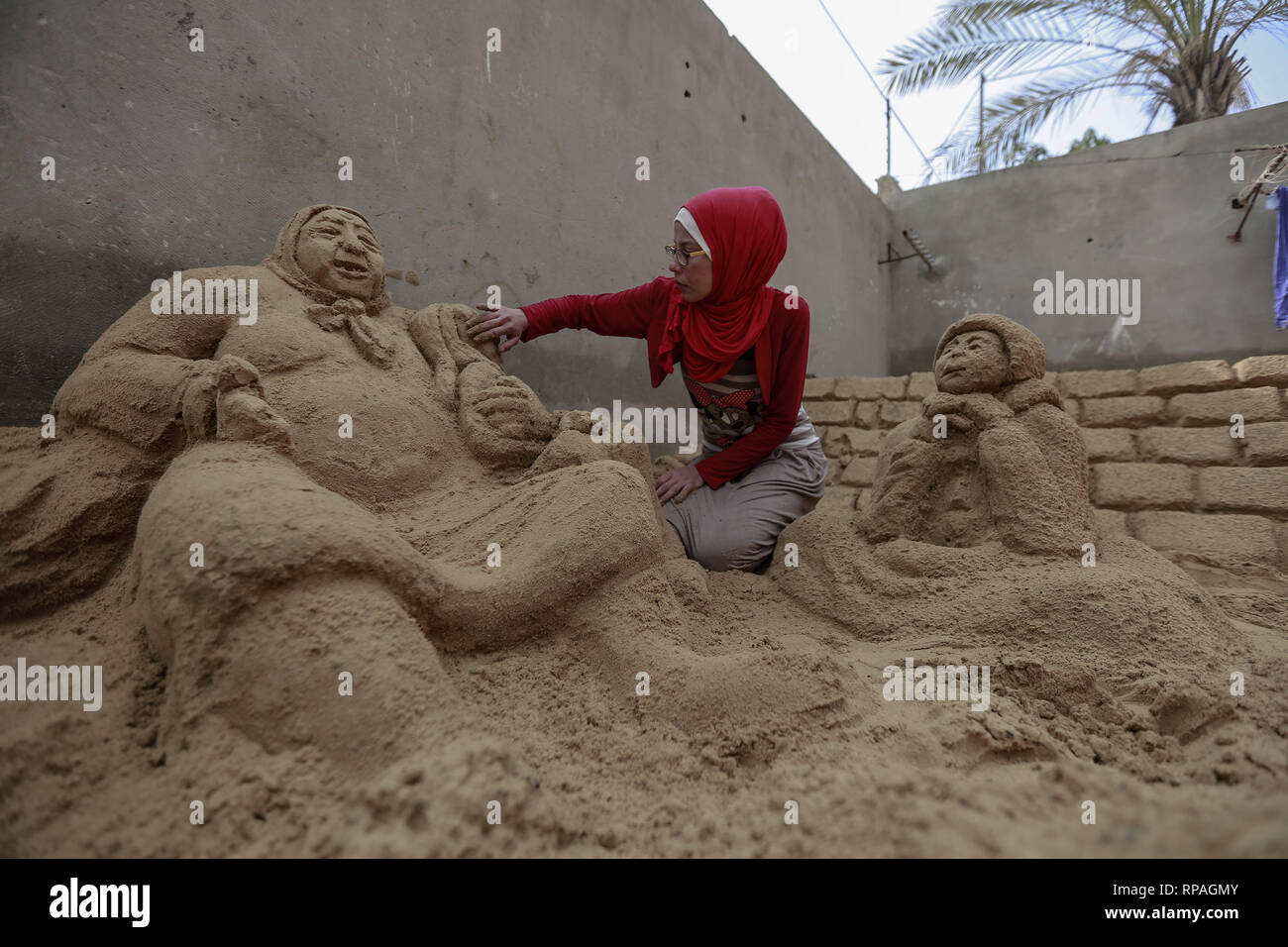 Gaza, Palestine. Autonomous Areas. 21st Feb, 2019. Rana Ramlawi ...