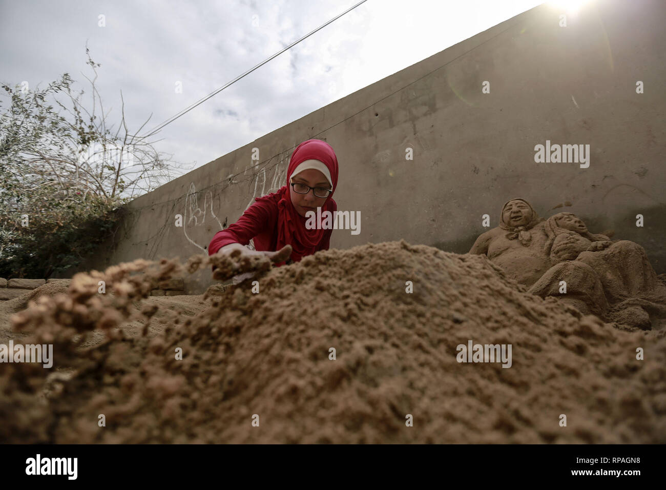 Gaza, Palestine. Autonomous Areas. 21st Feb, 2019. Rana Ramlawi ...