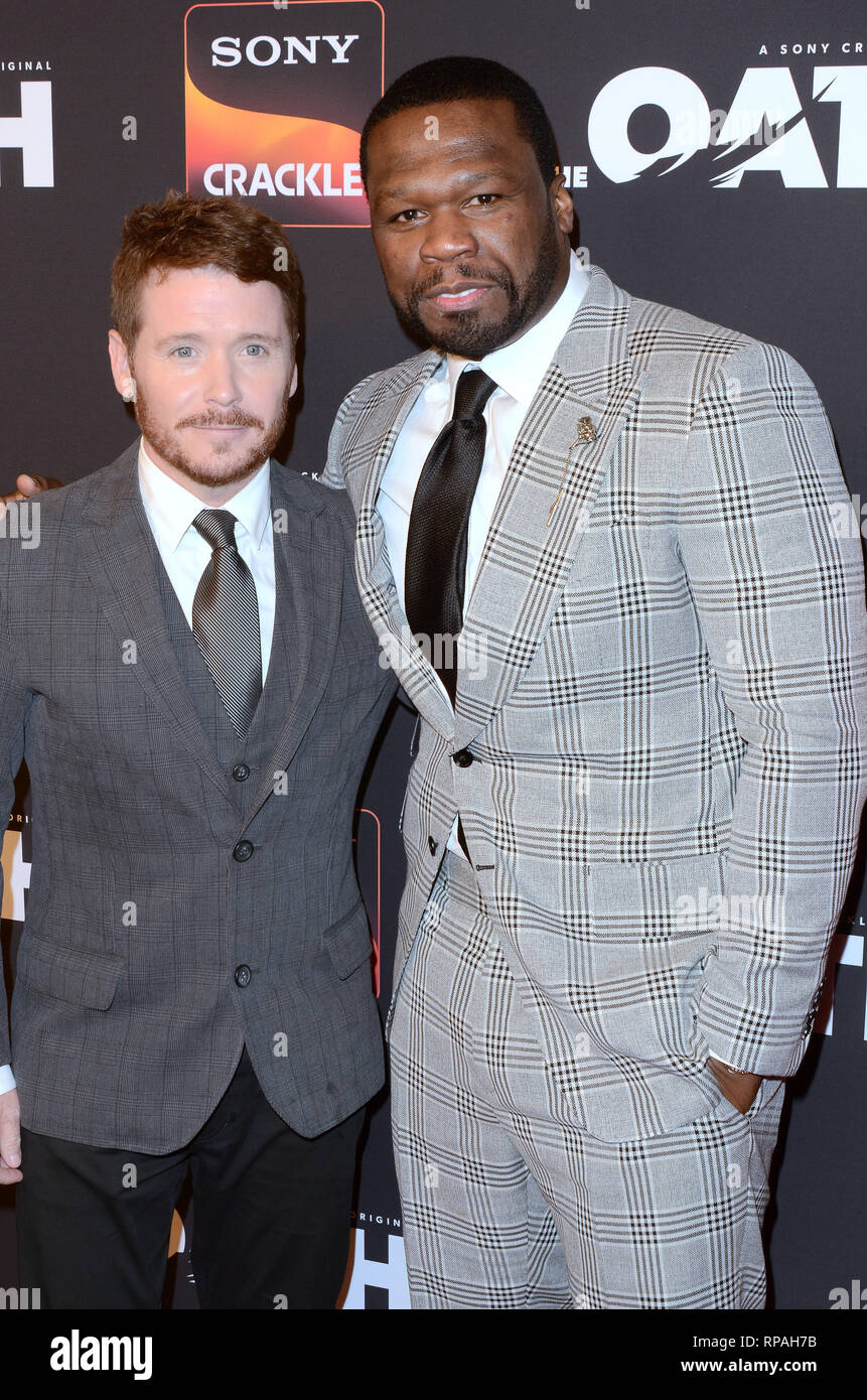 HOLLYWOOD, CA - FEBRUARY 20: Kevin Connolly, Curtis Jackson at The Oath ...
