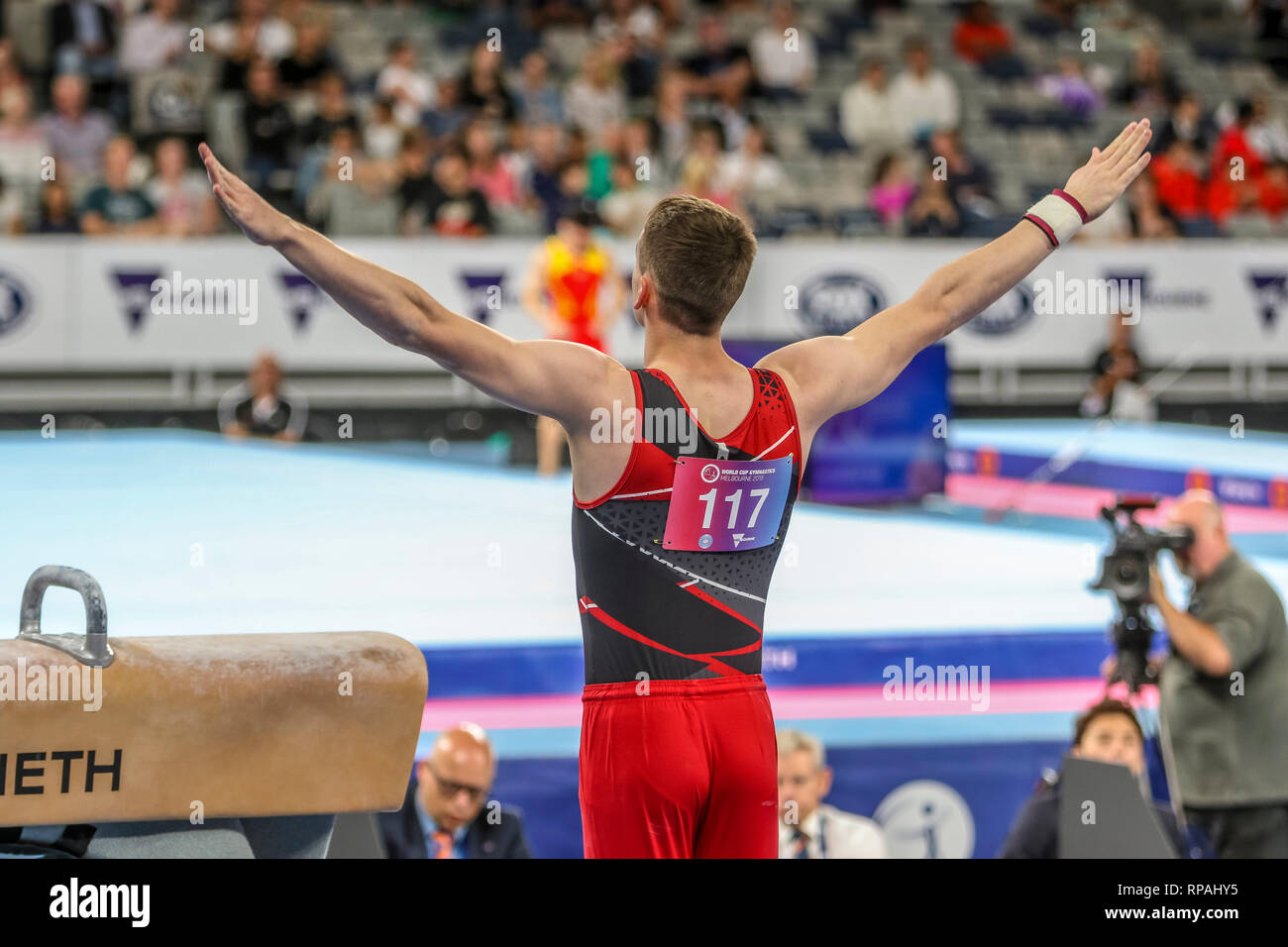 Melbourne, Victoria, Australia. 21st Feb 2019. Gymnastics World Cup ...