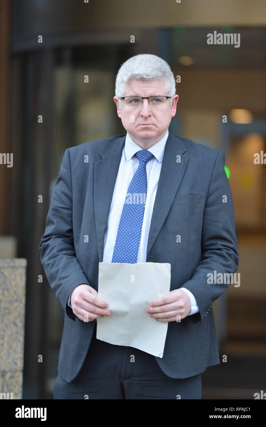 Glasgow, UK. 21st Feb, 2019. Police Chief - Stuart Houston from Police ...