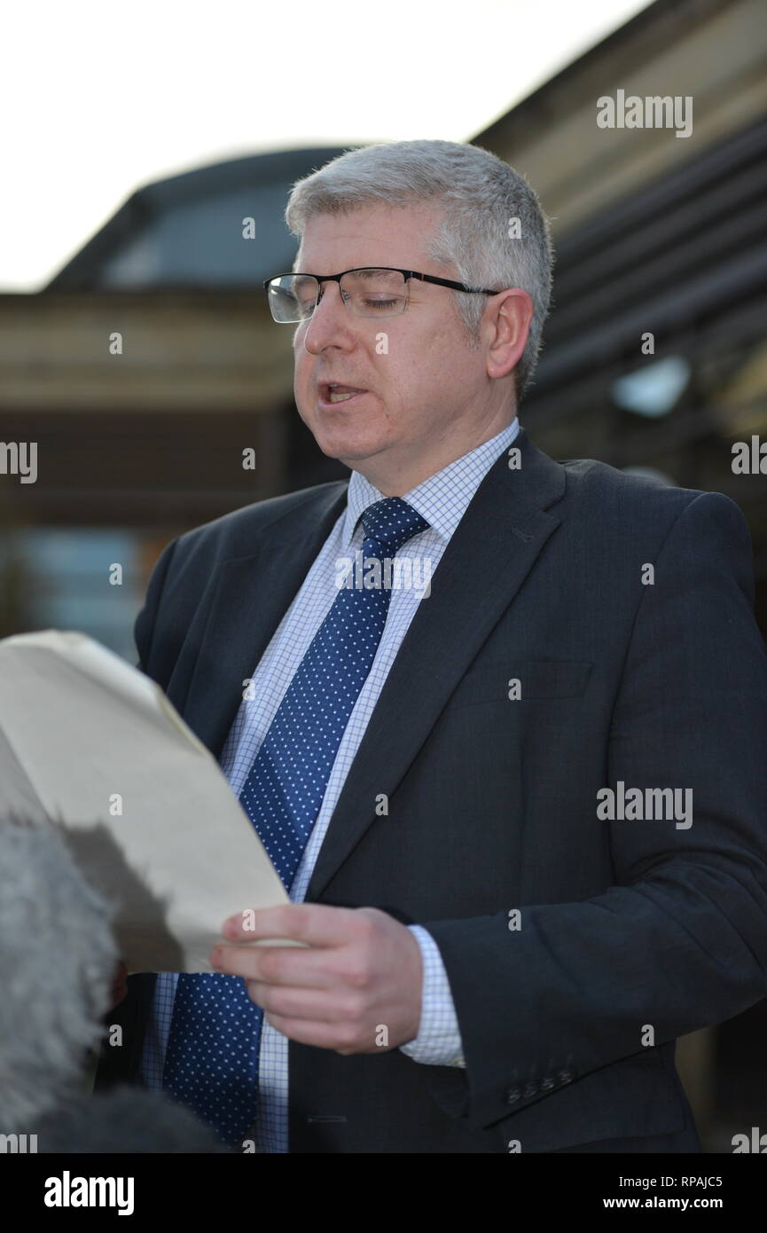 Glasgow, UK. 21st Feb, 2019. Police Chief - Stuart Houston from Police ...