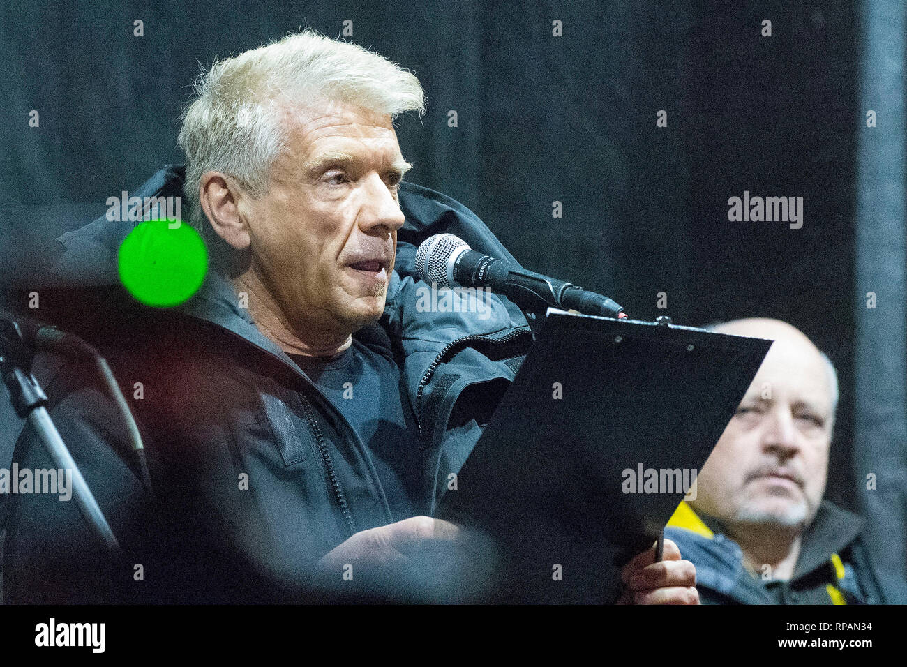 Bratislava, Slovakia. 21st Feb, 2019. Actor Richard Stanke attends ...