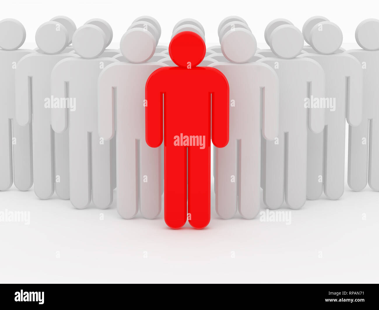 Men 3d rendered illustration isolated on white background. High ...