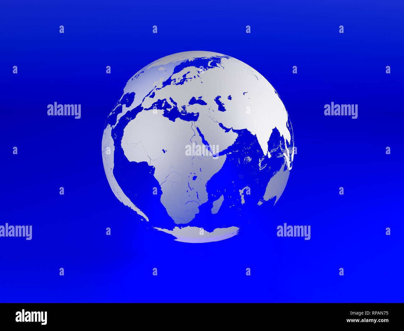 High resolution image planet. 3d illustration over blue backgrounds ...