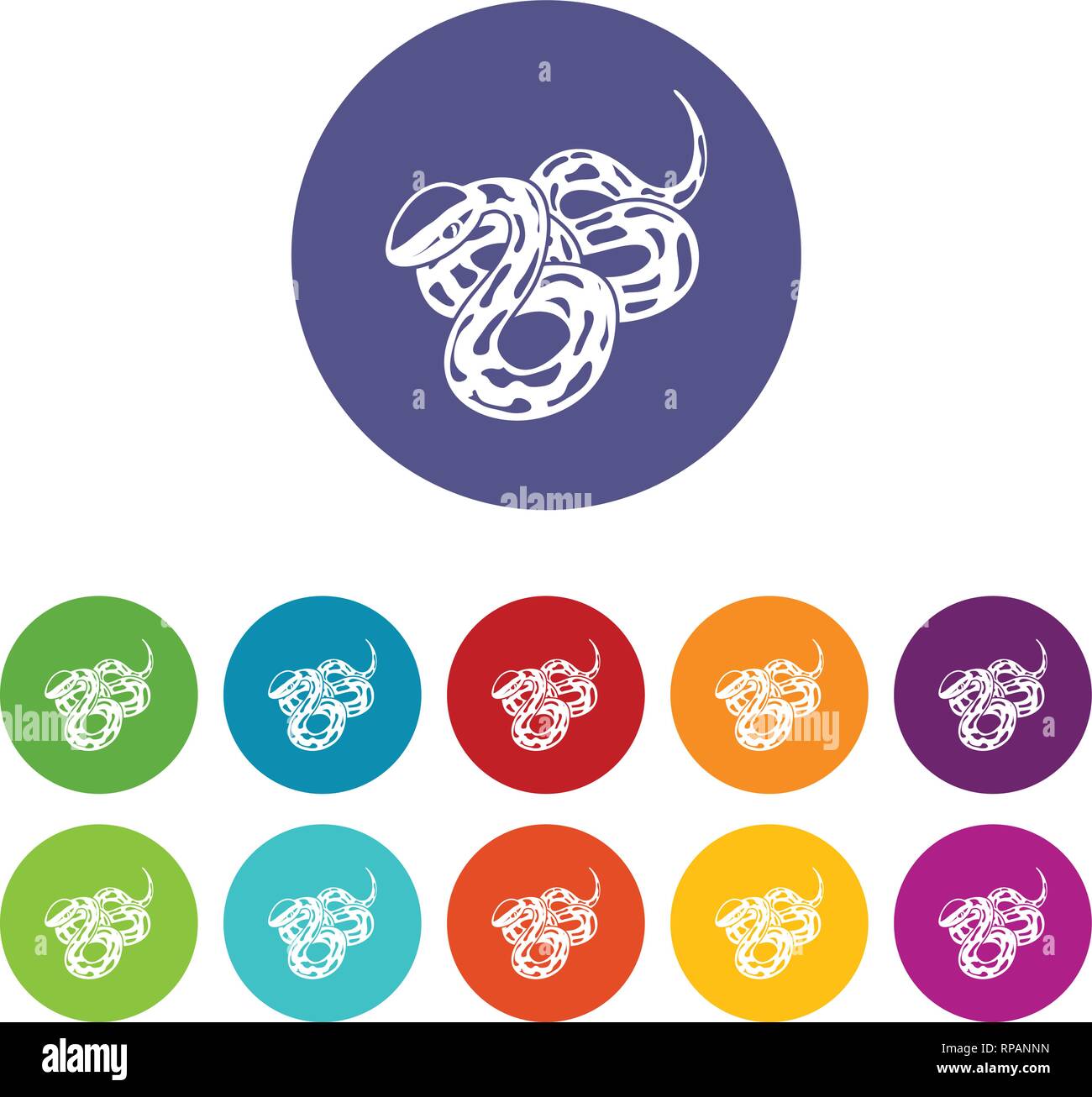 Texas snake icons set vector color Stock Vector Image & Art - Alamy