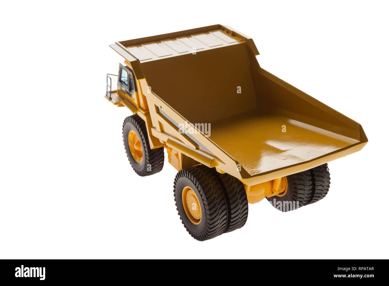 Heavy load dump truck construction vehicle front and back angle Stock ...