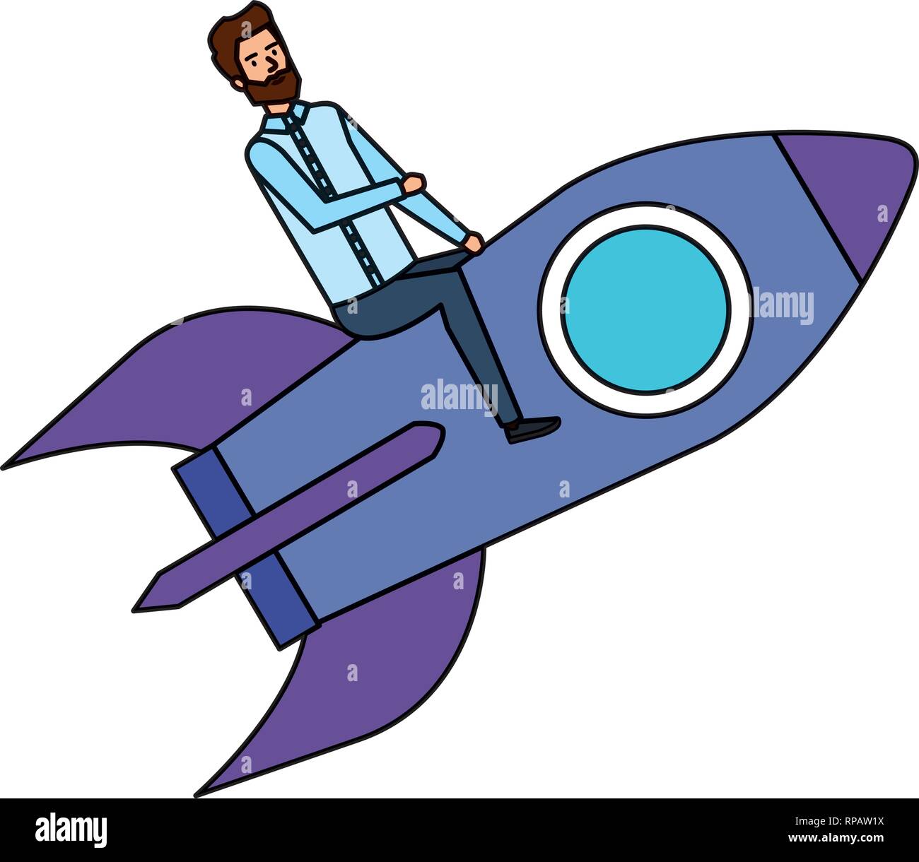 Man with rocket launcher Cut Out Stock Images & Pictures - Alamy