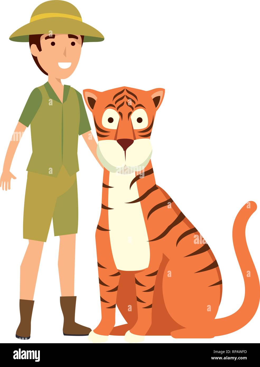 Keeper tiger Stock Vector Images - Alamy