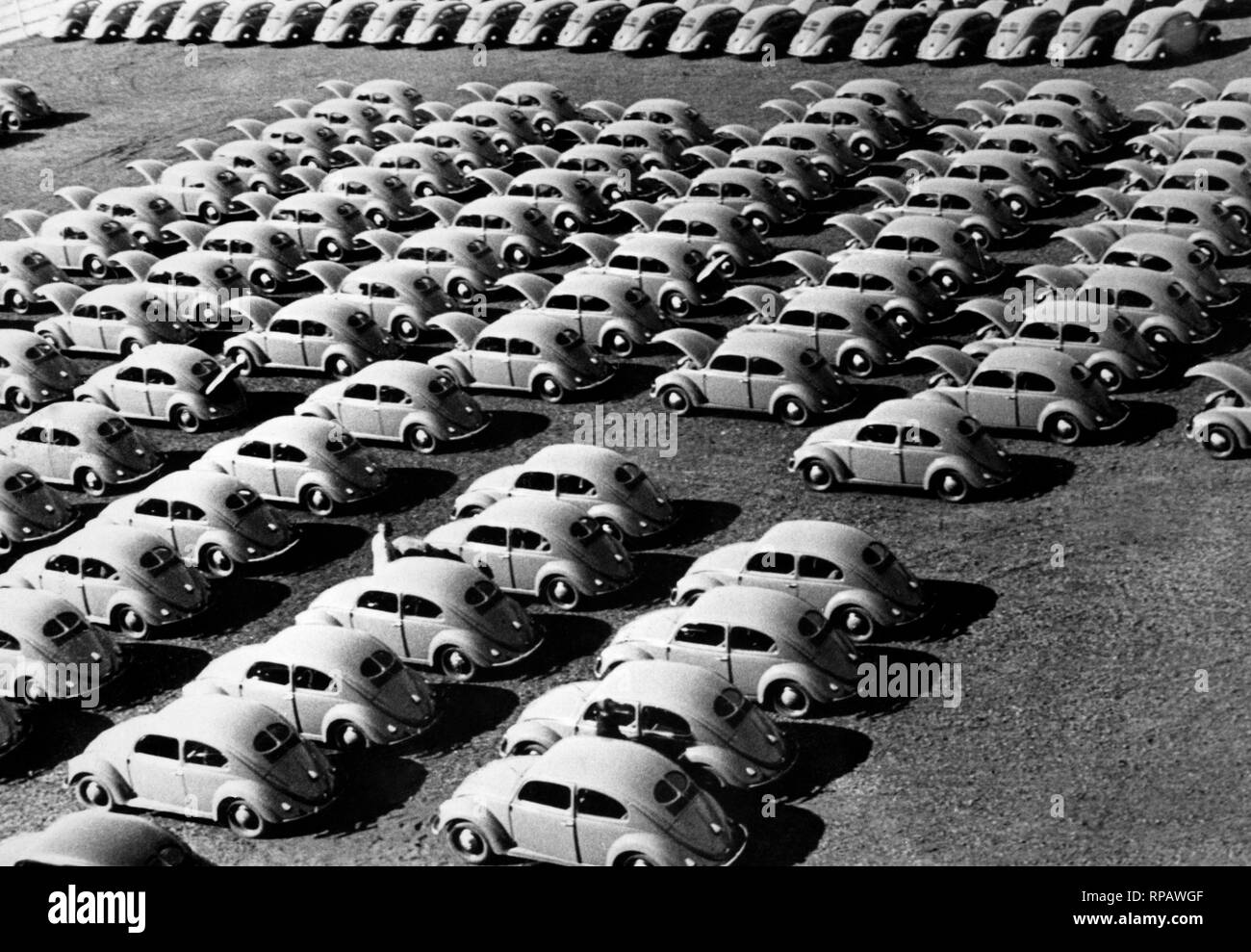 german cars back motor, 1954 Stock Photo - Alamy