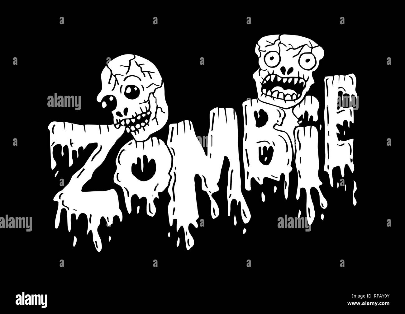 Zombie event Black and White Stock Photos & Images - Alamy
