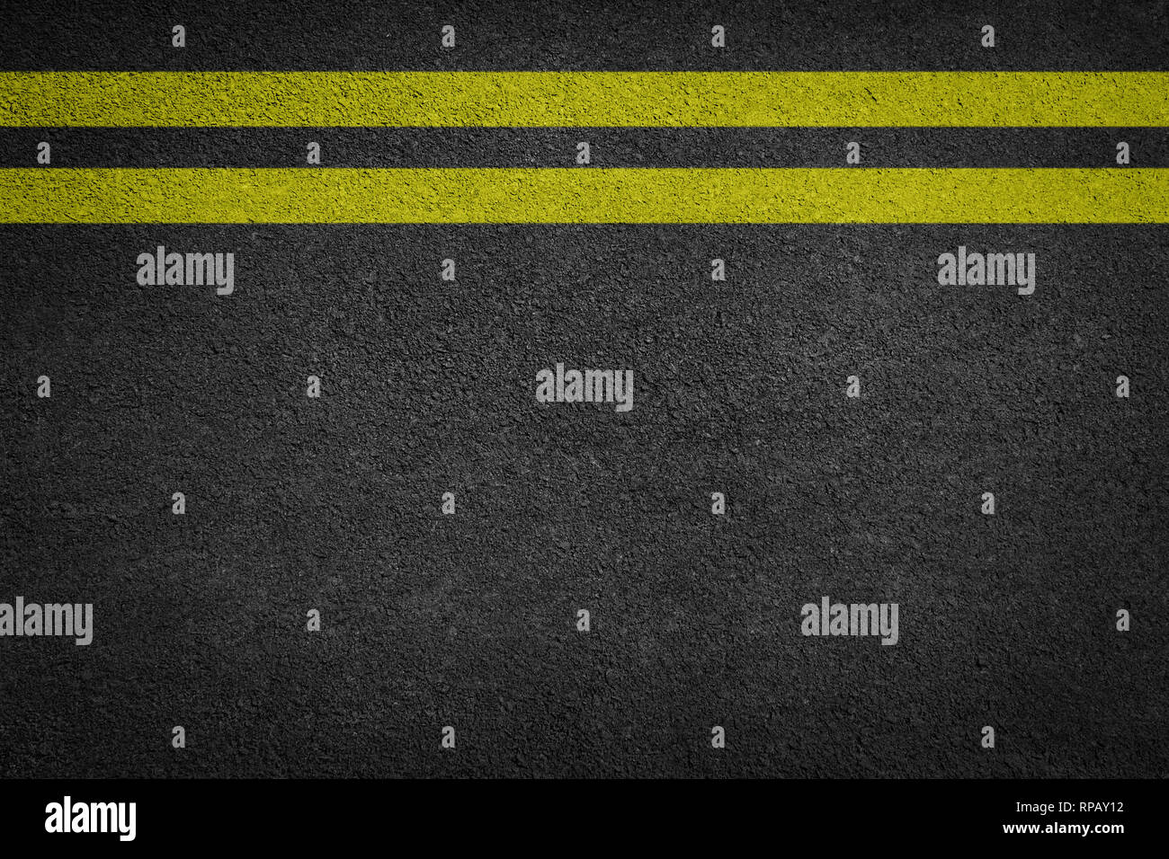 Double Yellow Line On New Asphalt Road texture background Stock Photo ...