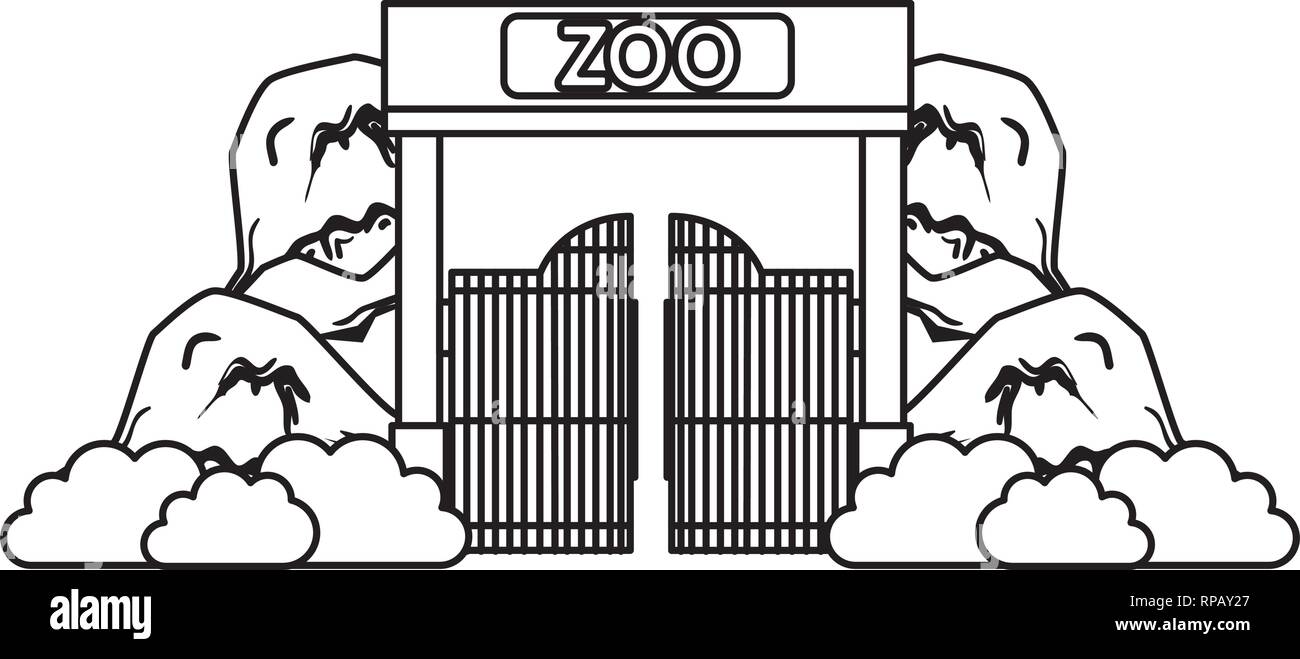 Zoo Entrance Drawing