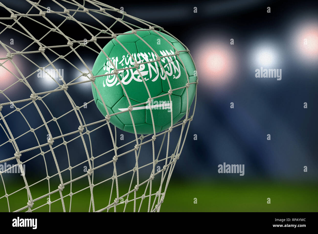 Saudi flag football hi-res stock photography and images - Alamy