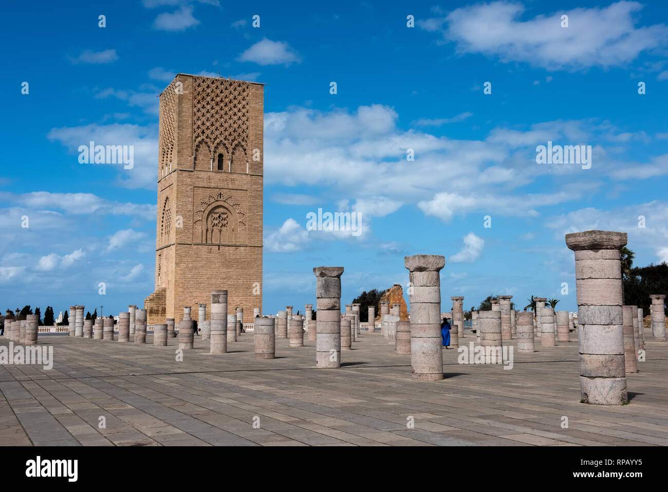 Tour Hassan - old monument in Rabat Morocco Stock Photo - Alamy