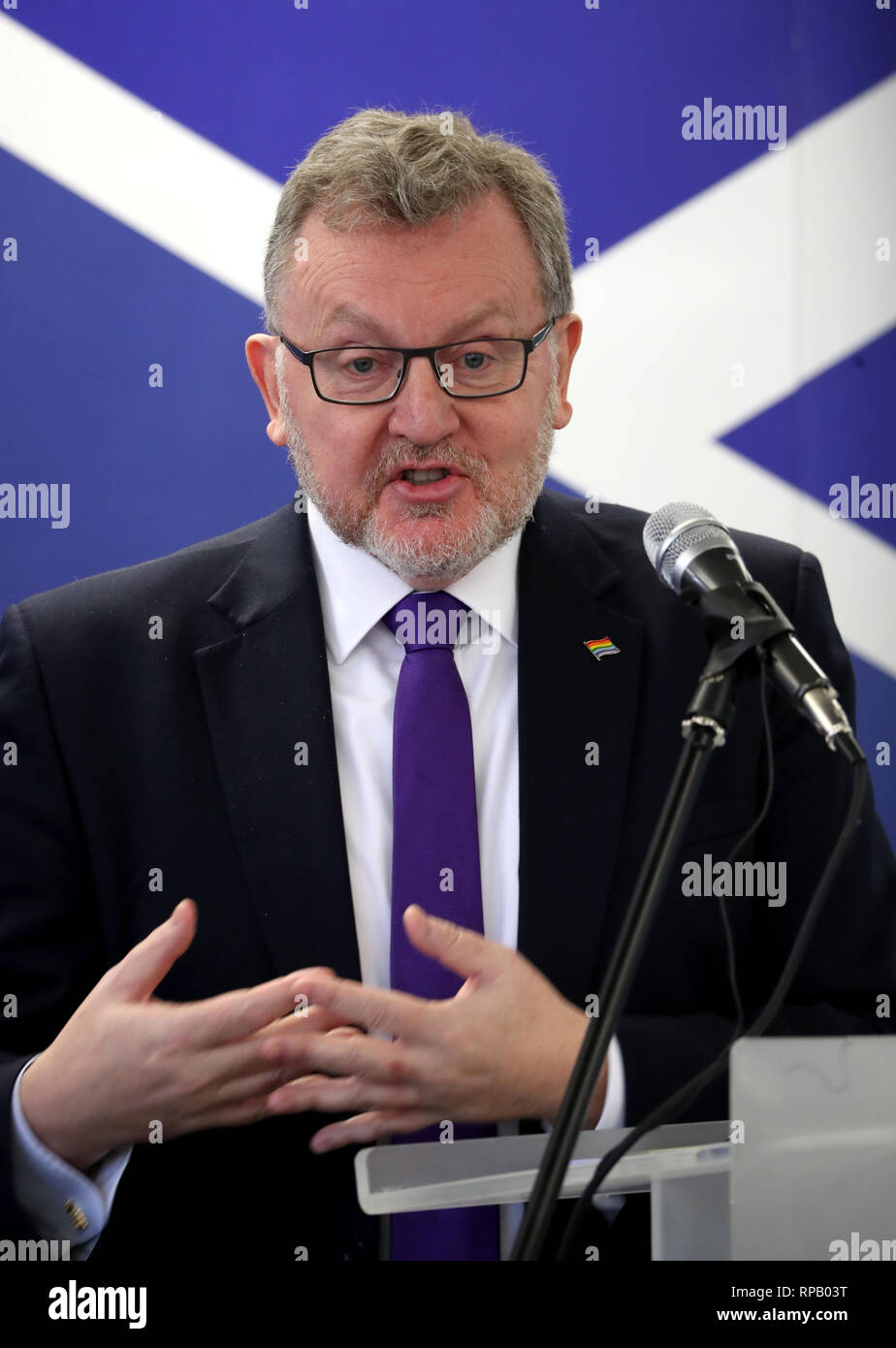 Scottish Secretary David Mundell delivers a speech to mark the 20th ...