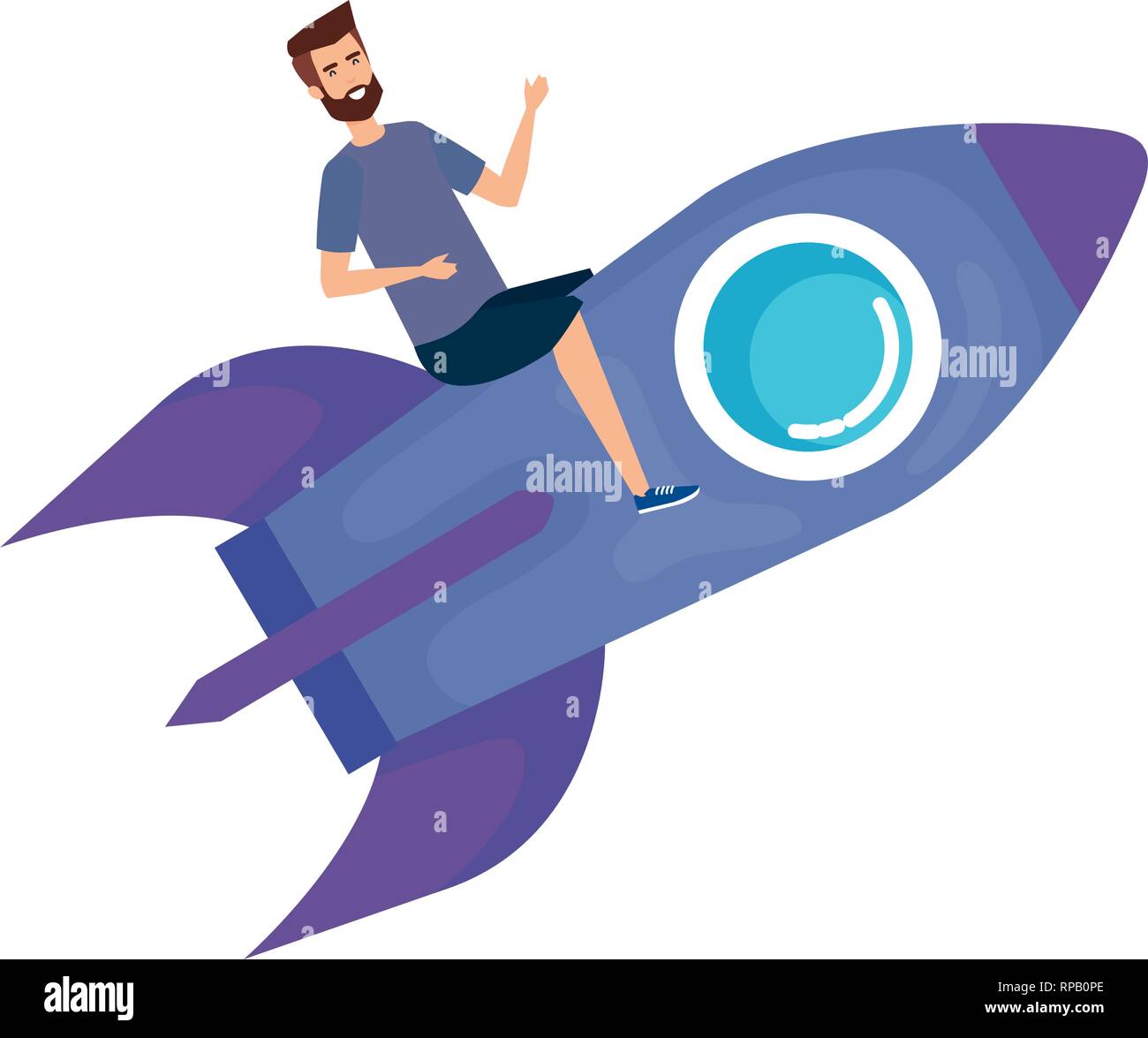 Man with rocket launcher Cut Out Stock Images & Pictures - Alamy