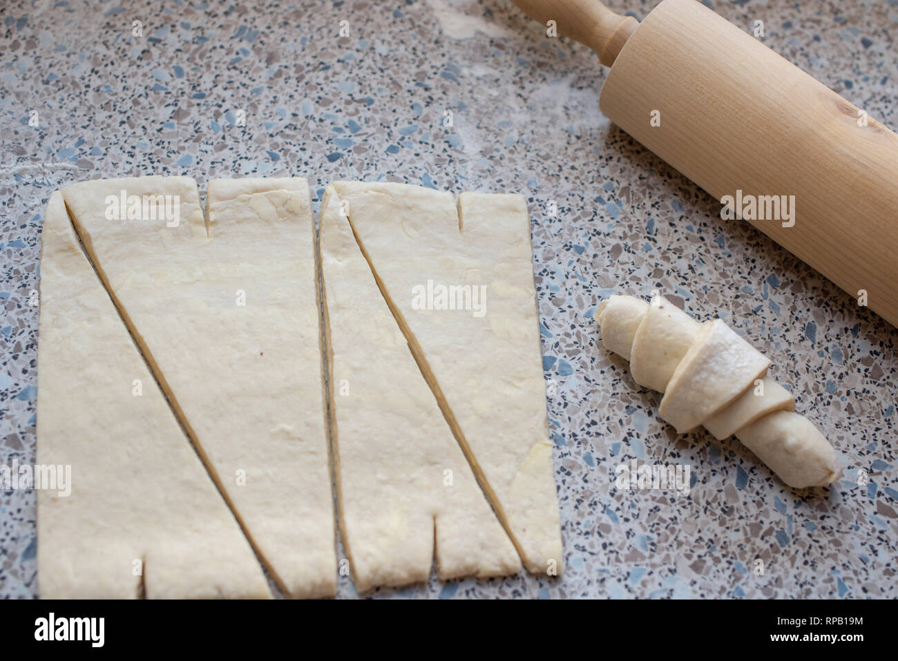 Croissants baking ingredients traditional hi-res stock photography and ...
