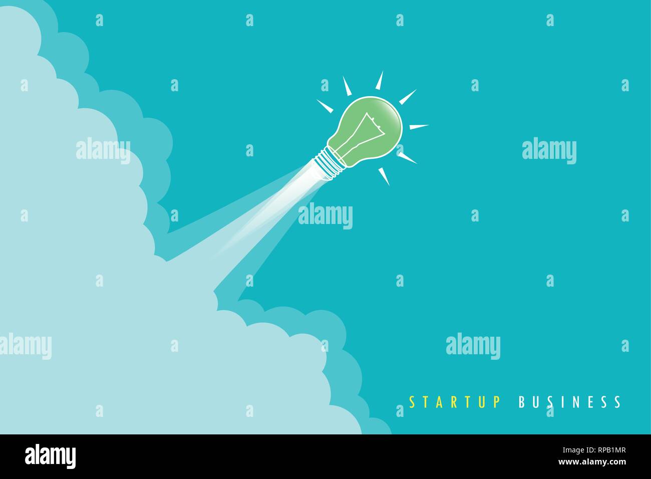 Creative business concept light bulb Stock Vector Images - Alamy